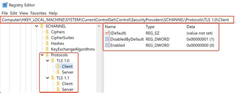 how to disable tls 1 0 and tls 1 1 on windows server mks technology inc