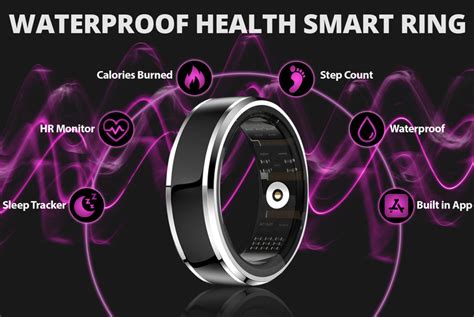 Waterproof Smart Ring With Health And Sleep Tracker Deal Wowcher