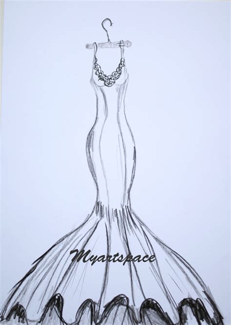 Gown Drawing At Getdrawings Free Download