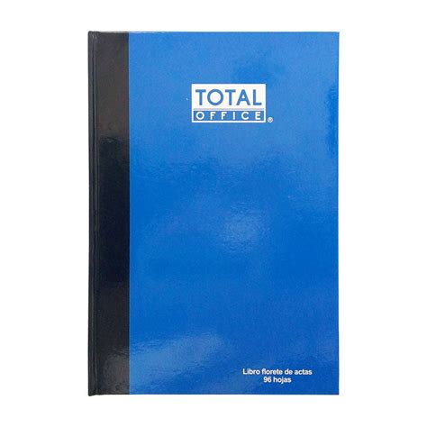 Libro Florete De Actas 96 Hjs Total Office Papelería Del Ahorro