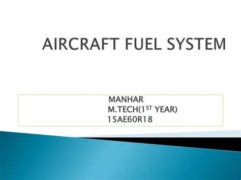 Aircraft Fuel System Pptx
