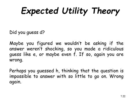 Ppt Expected Utility Theory Powerpoint Presentation Free Download Id 1417450