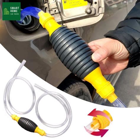 Dụng Cụ Bơm Hút Sang Chiết Xăng Dầu Rượu Nước Chất Lỏng Bóp Tay Ống