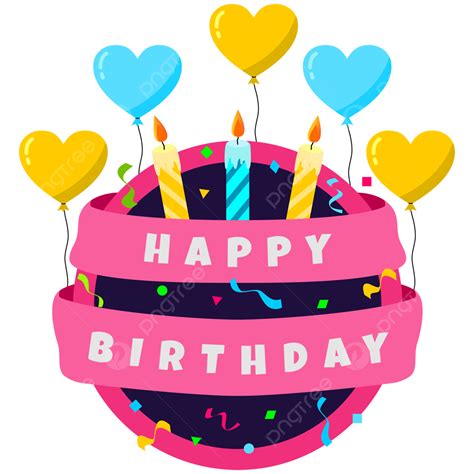 Happy Birthday Design Vector Hd Png Images Happy Birthday Circle