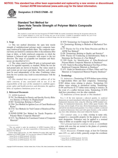 Open Hole Tensile Strength Of Polymer Matrix Composite Laminates Pdf Composite Material