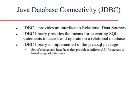 Ppt Java Database Connectivity Powerpoint Presentation Free Download