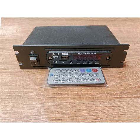 Jual BOX MODUL MP3 PLAYER BLUETOOTH HITAM PLASTIK Shopee Indonesia