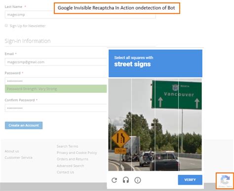 Invisible Recaptcha In Frontend Support Portal For Magento Extensions