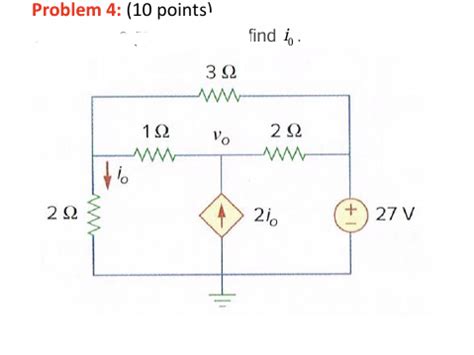 Solved Problem 4 10 Points Find I0 Chegg