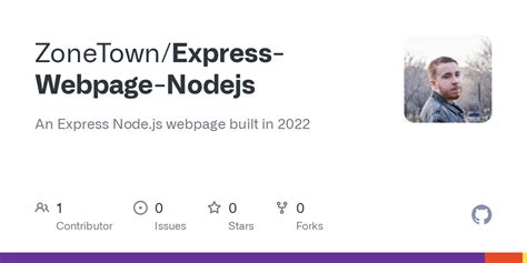 Github Zonetown Express Webpage Nodejs An Express Node Js Webpage