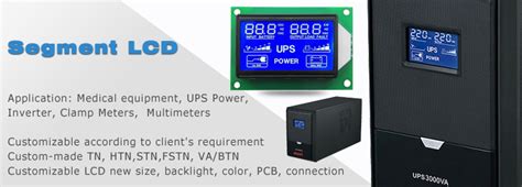 Tn Htn Stn LCD UPS Power Supply Display Module COB LCD Custom 7 Segment Display For Inverter LCD