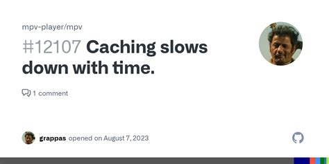 Caching Slows Down With Time · Issue 12107 · Mpv Playermpv · Github