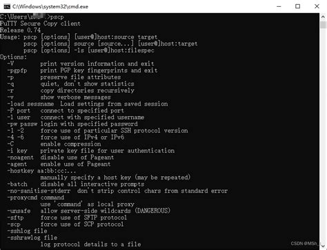 使用putty进行windows与linux目标机间文件传递 putty文件传输 csdn博客