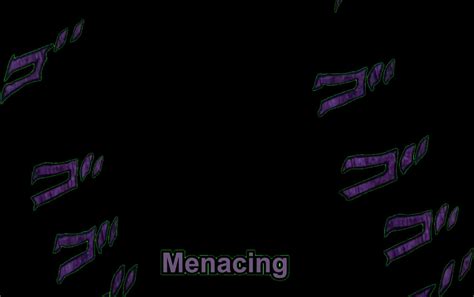 100 Jojo Menacing Png Images
