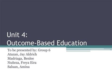 Institutional Program Course And Learning Outcome Pptx