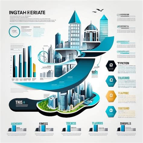 Dynamic Architecture Infographic Template Steps Growth Premium Ai Generated Image