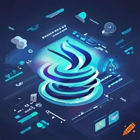 a technology themed banner with java microservices docker and e commerce