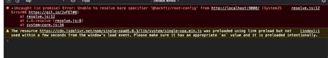 Resolvejs12 Uncaught In Promise Error Unable To Resolve Bare