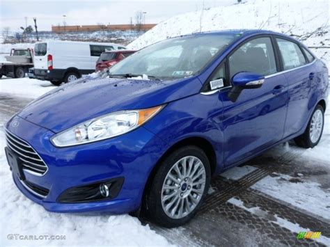 Perfomance Blue 2015 Ford Fiesta Titanium Sedan Exterior Photo