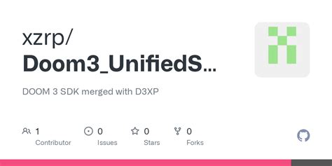 GitHub Xzrp Doom UnifiedSDK DOOM SDK Merged With D XP