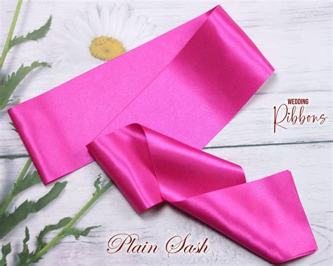 Blank Satin Sash Plain Sash Ready To Customize Sash Blank Sash Pack Of
