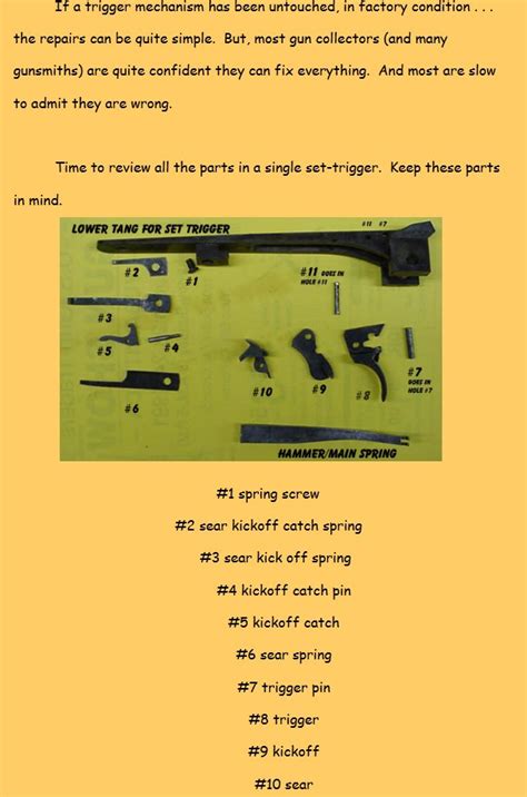 Need Help With Close Coupled Double Set Trigger On Model 1894