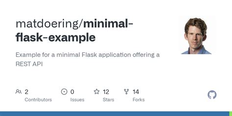 Github Matdoeringminimal Flask Example Example For A Minimal Flask Application Offering A