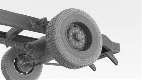 간단한 트럭 프레임 섀시 3d 모델 49 Gltf Ma Max Unknown Fbx 3ds Obj Upk