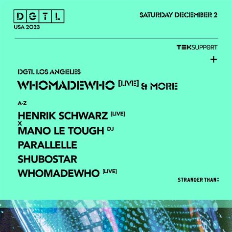 Dgtls First Stateside Festivals Set To Hit Nyc And La With Stellar