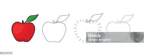 사과 애 들 그림의 벡터 집합입니다 어린이 교육 게임 페이지 0명에 대한 스톡 벡터 아트 및 기타 이미지 0명 과육 교육 Istock