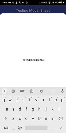 Flutter Modal Bottom Sheet Stack Overflow