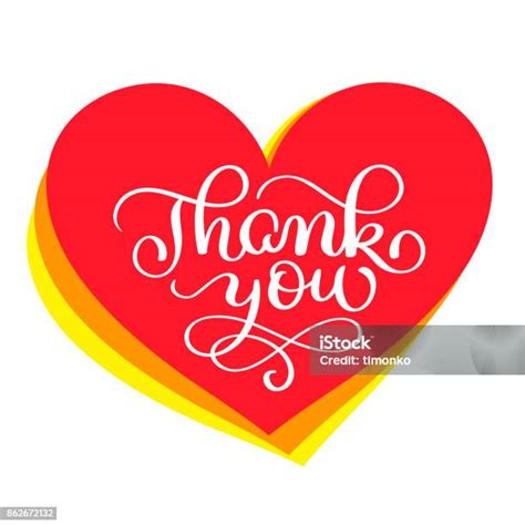 빨간 마음에 손으로 쓴 감사 합니다 텍스트입니다 손으로 그려 글자 카드에 대 한 서 예를 감사합니다 벡터 일러스트 레이 션 감사합니다에 대한 스톡 벡터 아트 및 기타 이미지