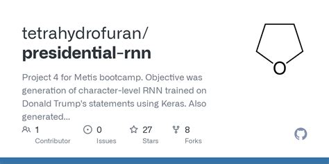 Github Tetrahydrofuran Presidential Rnn Project For Metis Bootcamp