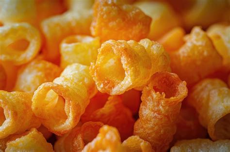 Crispy And Irresistible Cheese Curl Snack For Ultimate Cravings Premium Ai Generated Image