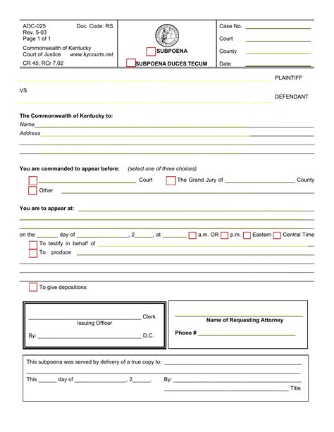 Form Aoc 025 Fill Out Printable PDF Forms Online