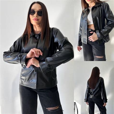 Кожаная курточка — цена 900 грн в каталоге Куртки Купить женские вещи по доступной цене на Шафе