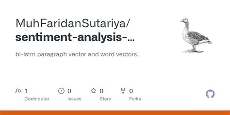 Github Muhfaridansutariya Sentiment Analysis Indonesian Language Bi Lstm Paragraph Vector And