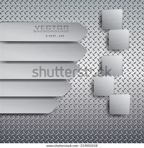 Arrow Drop Shadow On Metal Backgroundvector Stock Vector Royalty Free 214002658 Shutterstock