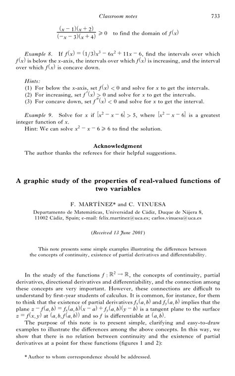 PDF A Graphic Study Of The Properties Of Real Valued Functions Of Two Variables