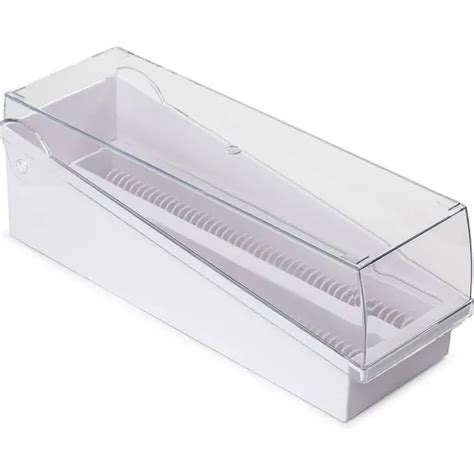Slide Storage Box W Hinged Lid And Removable Tray 100 Place For Up To