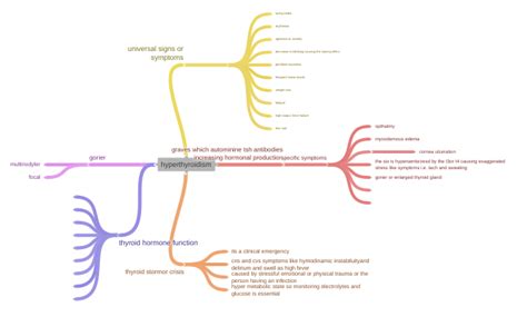 Hyperthyroidism Coggle Diagram