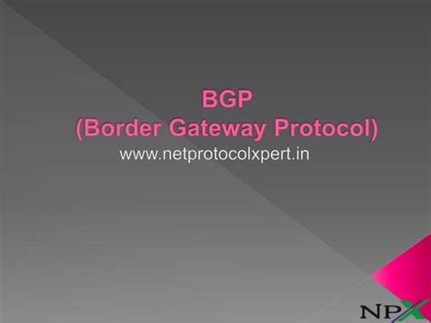 border gateway protocol pptx computer networking computing