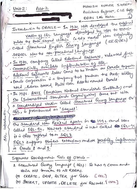 DBMS UNIT 2 Part 2 SQL Plsql 129 MANISH KUMAR SHARMF Unit 2 Part 2