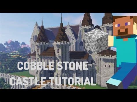 Minecraft Tutorial How To Build An Easy Cobblestone Castle Youtube