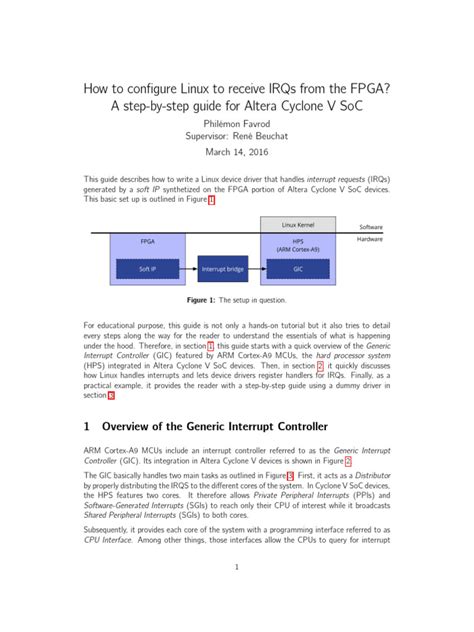 Cyclone V Soc Linux Interrupt 2 Pdf System On A Chip Device Driver Cyclone V Soc Linux Interrupt 2 Pdf System On A Chip Device Driver