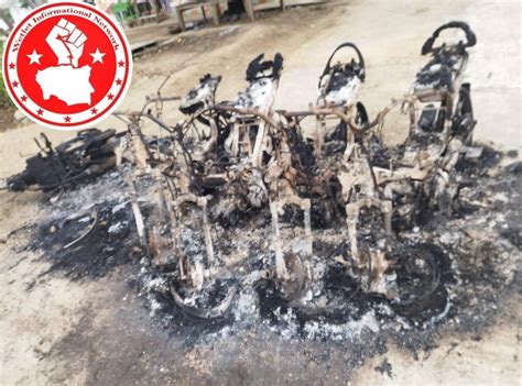 ဘုန်းကြီးကျောင်း၌ သုံးရက်ကြာ တပ်စွဲ၍ ဝက်လက်အရှေ့ခြမ်းရှိ နေအိမ်၄၀နီးပါးကို စစ်ကောင်စီတပ်မီးရှို့