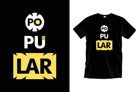 Popular Modern Typography T Shirt Design For Prints Apparel Vector