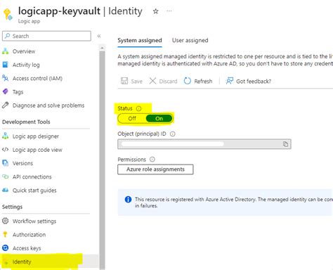 azure — fetch key vault secrets using logic apps