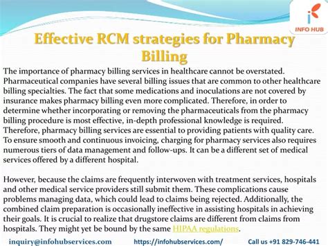 PPT Effective RCM Strategies For Pharmacy Billing PowerPoint