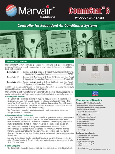 Commstat 6 Hvac Controller Pdsmanual Pdf Relay Switch